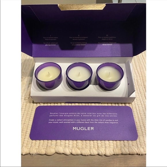 Other | Mugler Alien 3piece Candle Gift Set | Poshmark